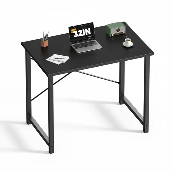 47" Small Computer Desk, Space-Saving Modern Study Table for Dorms ...