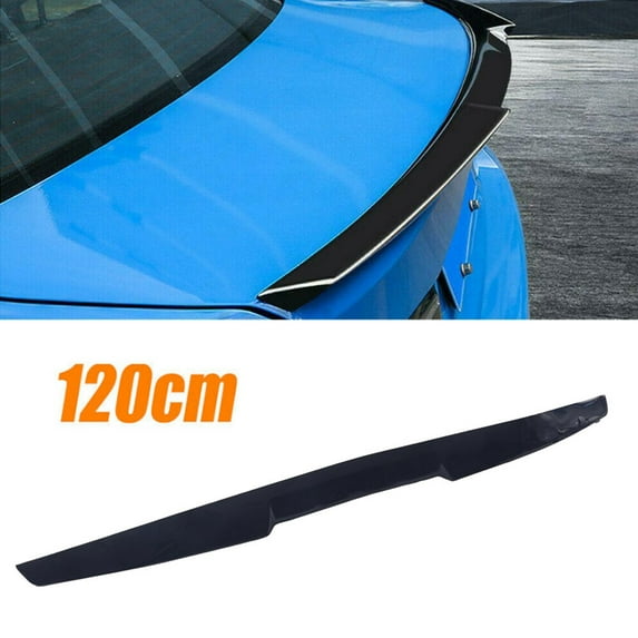 47” Universal Car Rear Wing Lip Spoiler Black Tail Trunk Roof Trim ...