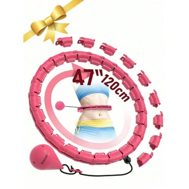 Teal Elite Single Pack Smart Weighted Hula Hoop for Adults, Adjustable ...