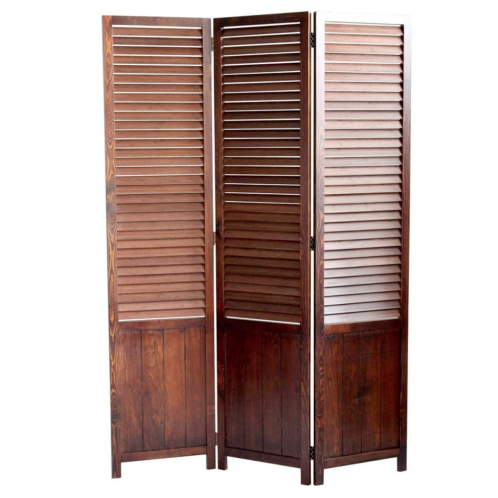 47" X 67" Brown Wood Screen - Walmart.com
