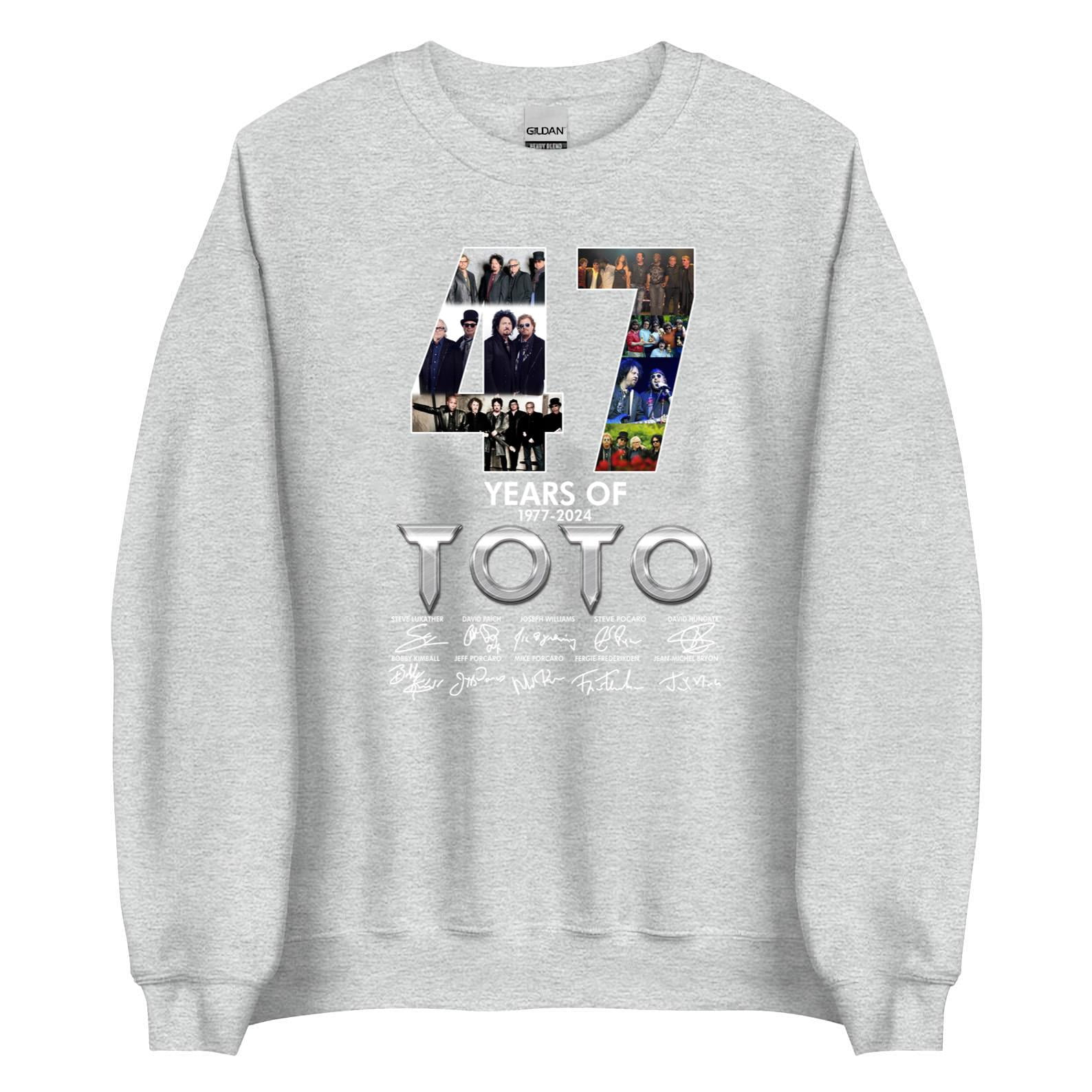 47 Years Toto 1977 2024 Signatures Shirt,Tour 2024 Shirt-TH37806 ...