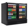 47 in. 11.3 cu. ft. Commercial Two Glass Door Refrigerator Beverage ...