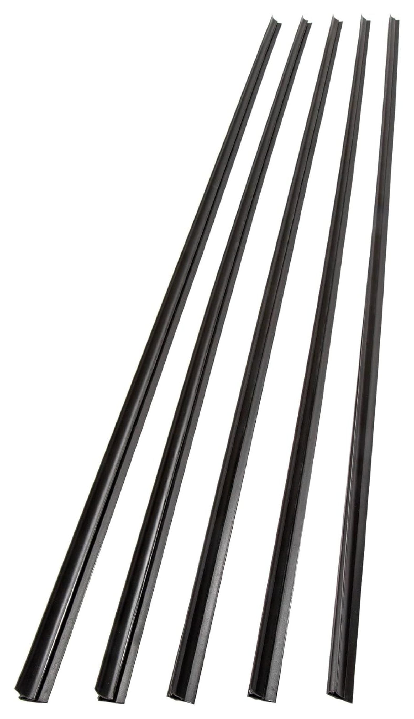 47 in. Decorative Vinyl Inside Corner Trim in Matte Black (5 Pack ...