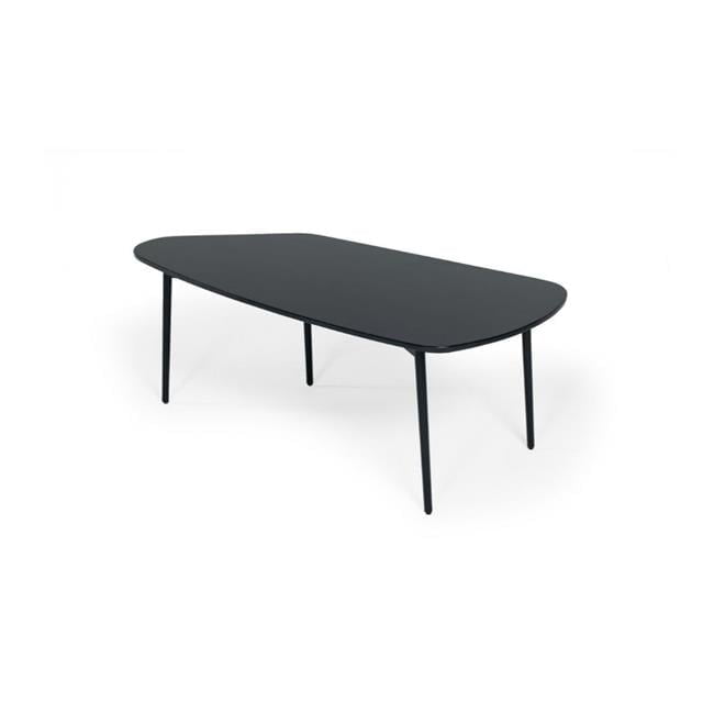 47 in. Marble Stone Free Form Coffee Table, Black - Walmart.com