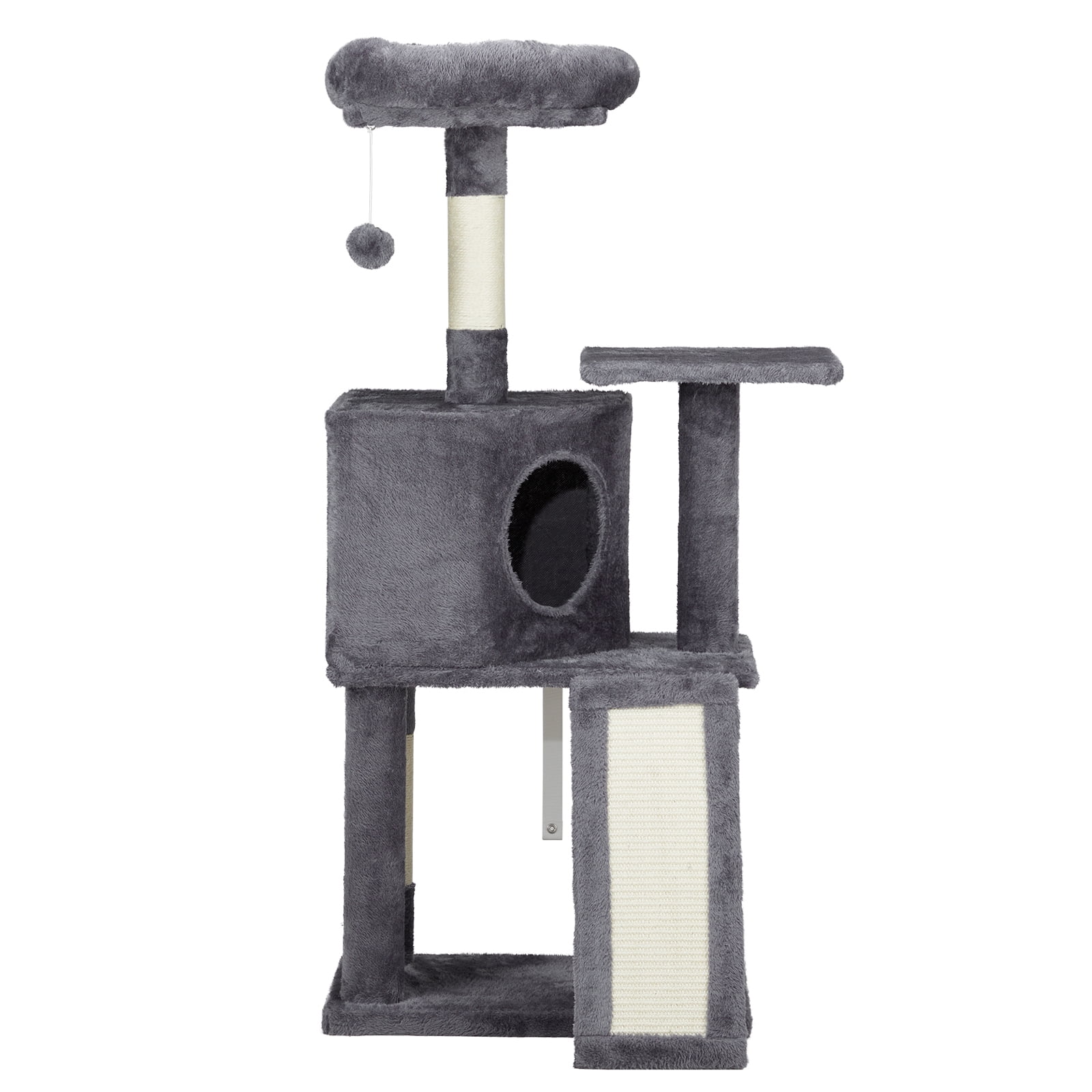 47 inch Cat Tree Cat Tower for Indoor Cats, Cat House with Padded ...