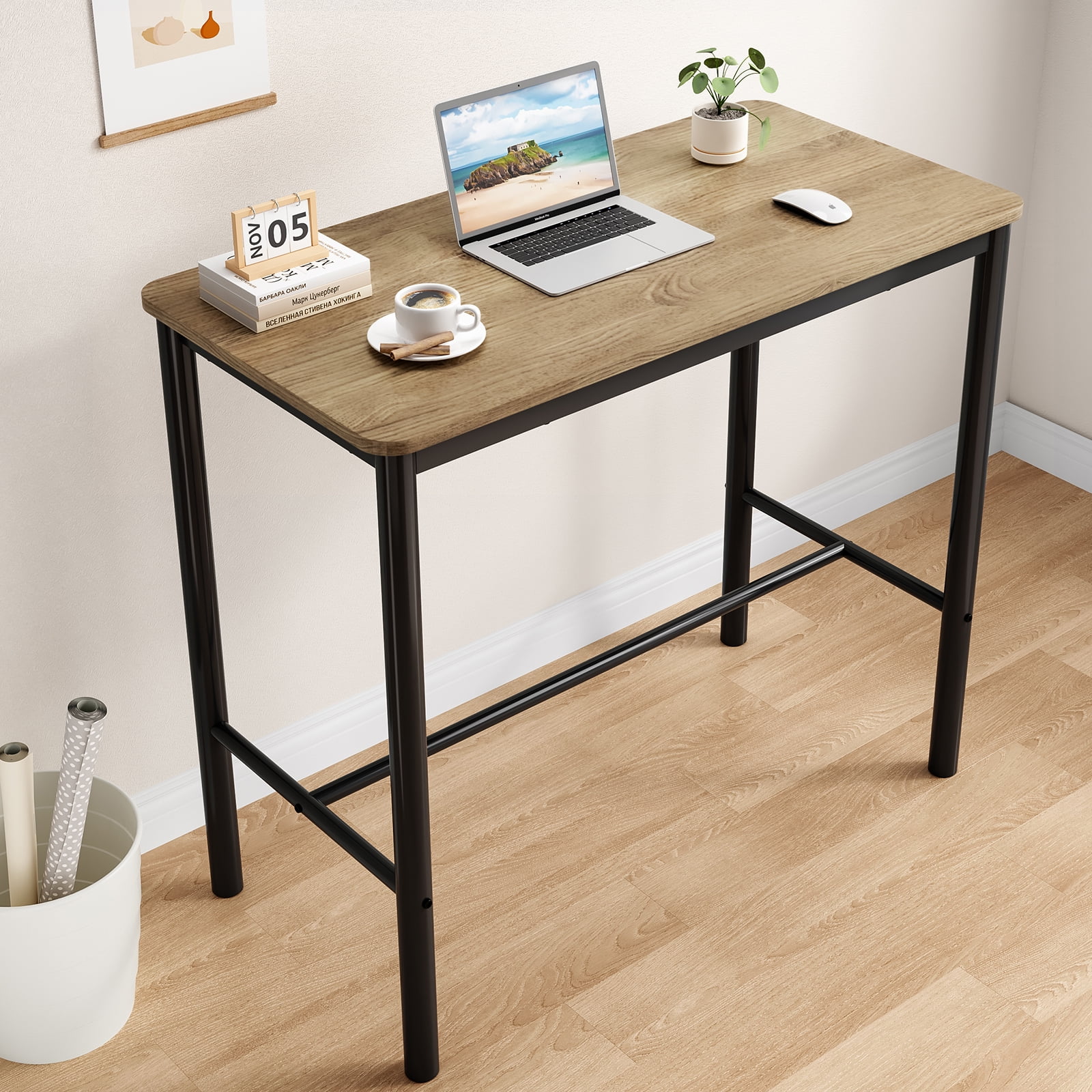 47 inch Counter Height Bar Table, Rectangular Dining Counter Tables ...