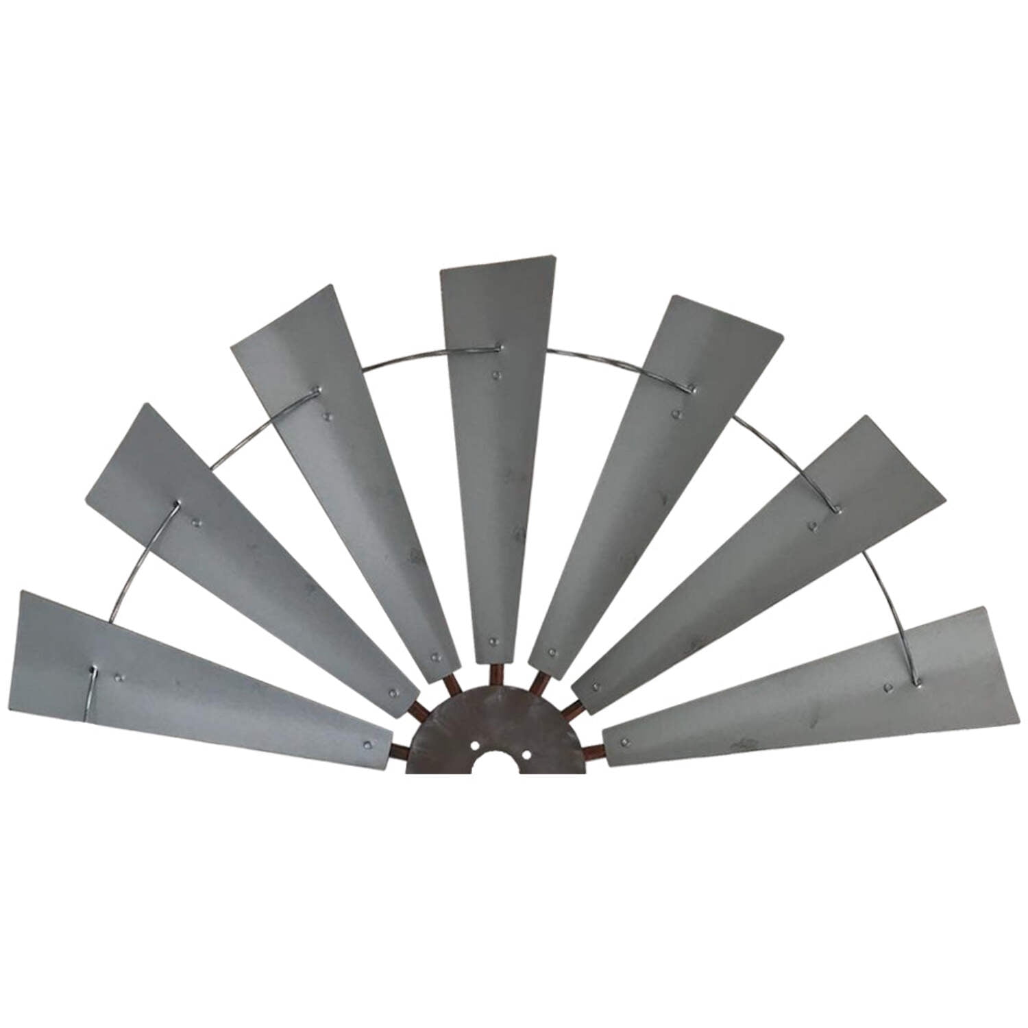 47-inch Industrial Windmill Half Fan Wall Sculpture Home Decor ...