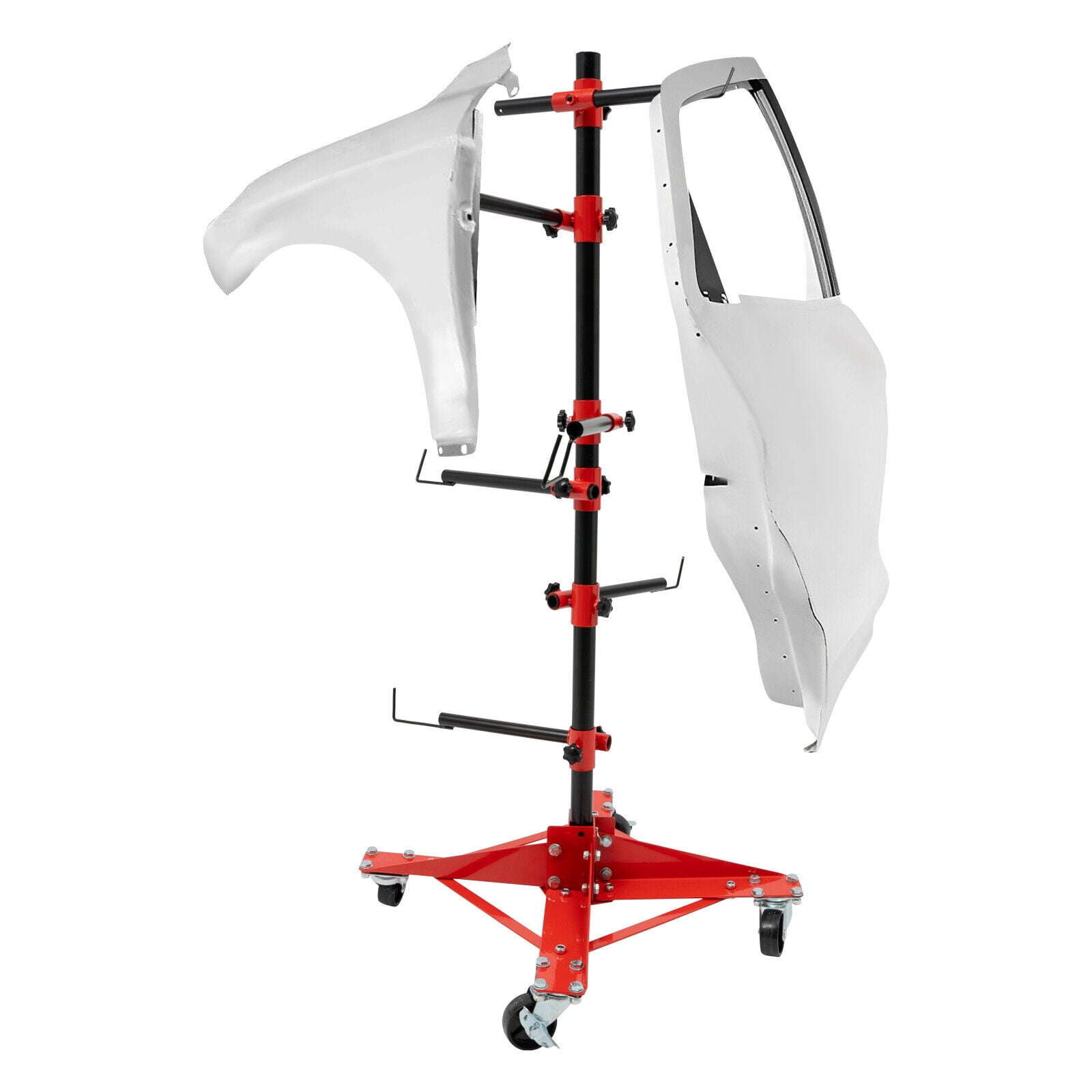 47 inch Mobile Automotive Panel Holder Tree Paint Stand with Wheels for ...