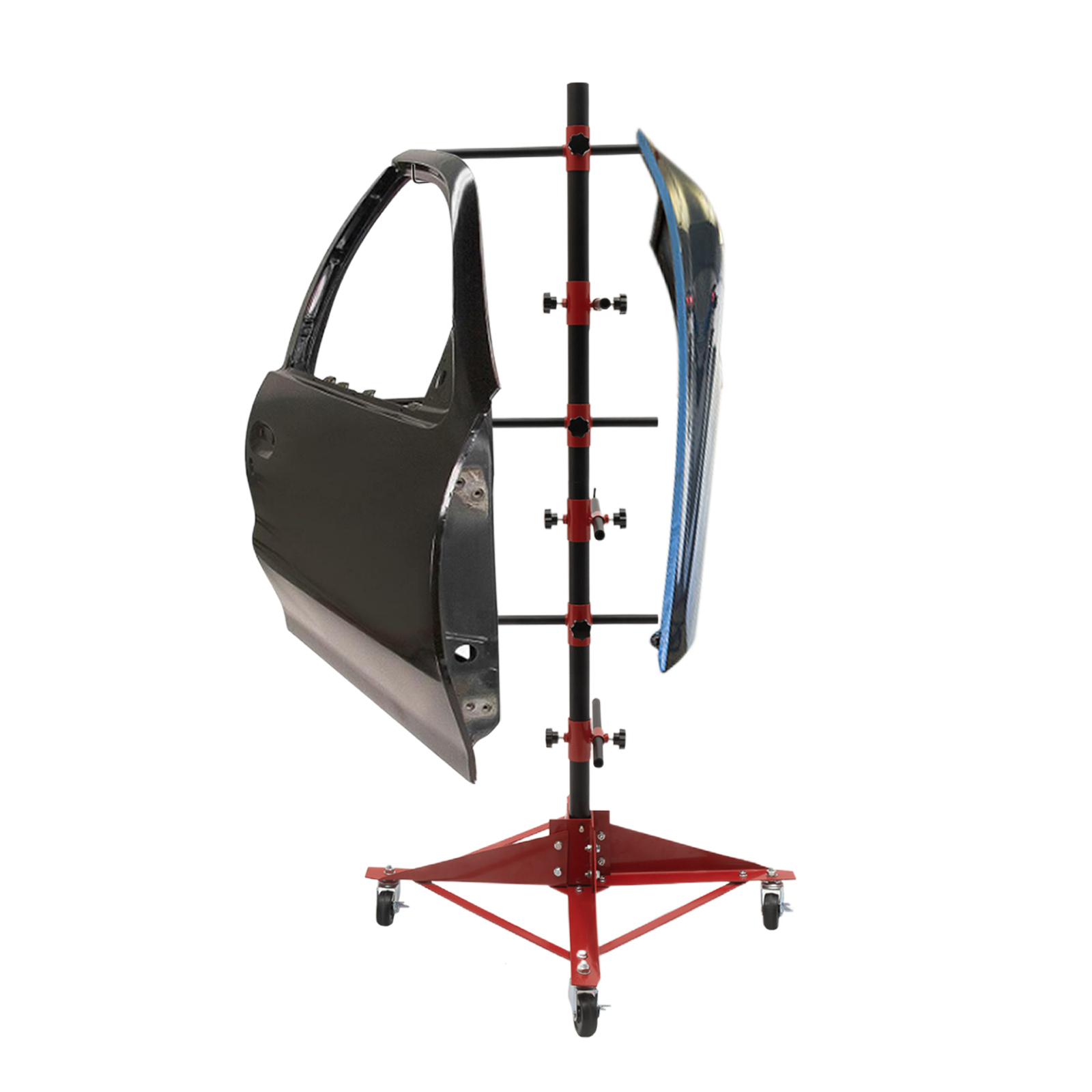 47 inch Mobile Automotive Panel Holder Tree Paint Stand with Wheels for ...