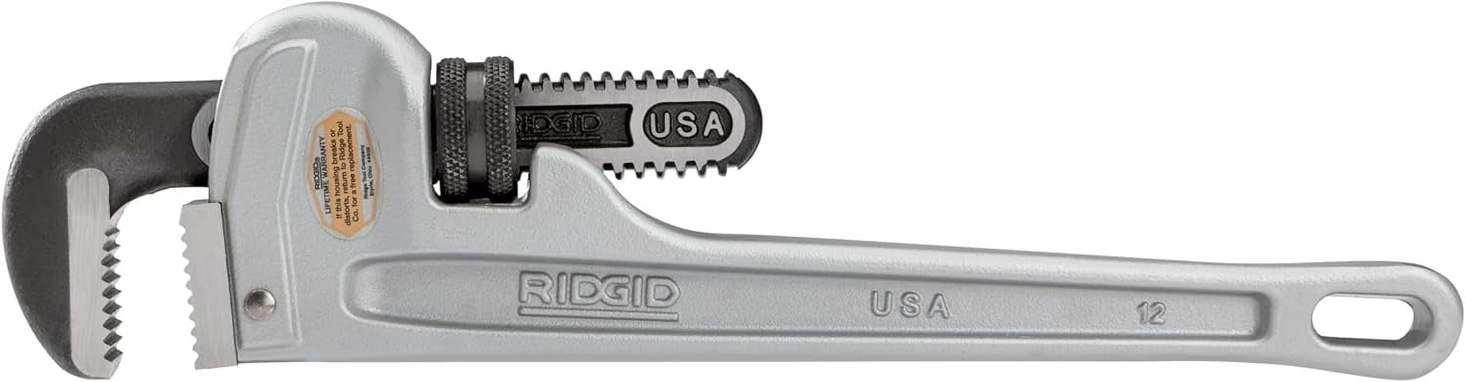 47057 Aluminum Straight Pipe Wrench, 12" Sturdy Plumbing Wrench with ...