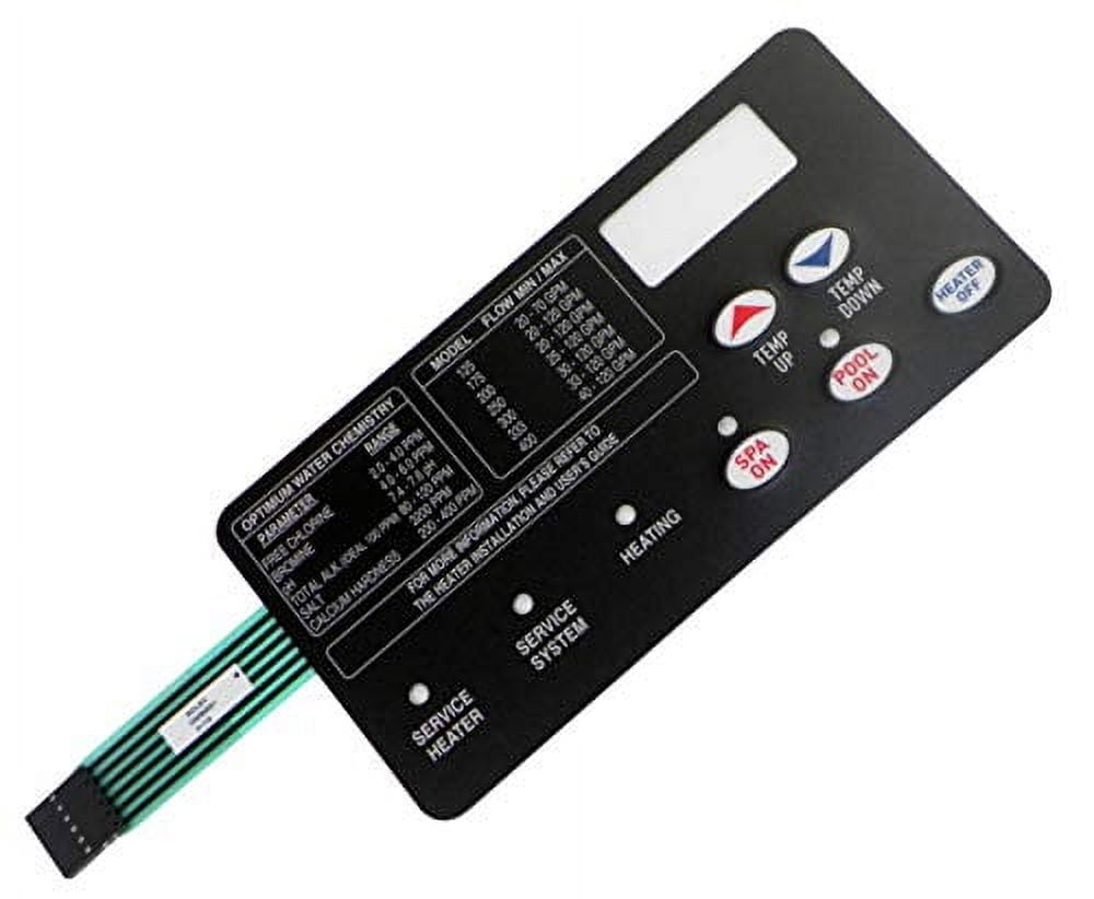 472610Z Switch Membrane Pad Replacement MasterTemp Pool and Spa Heater ...