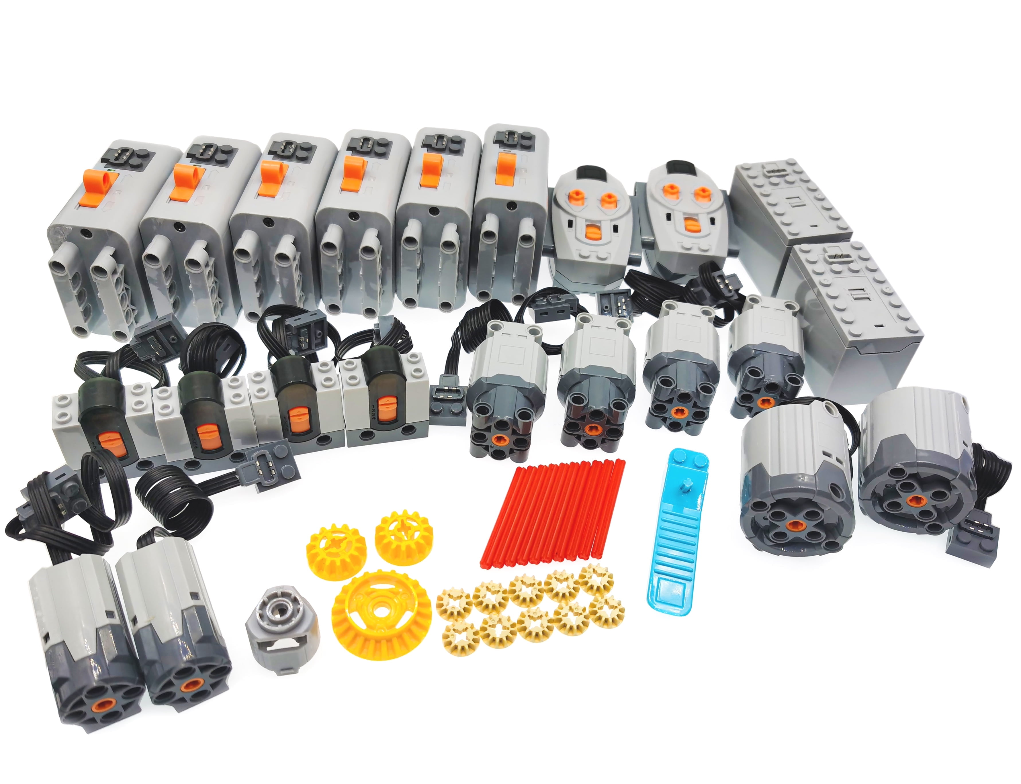 47Pcs Motor Power Function Kit Set for Lego Technical, 8X Battery Box ...