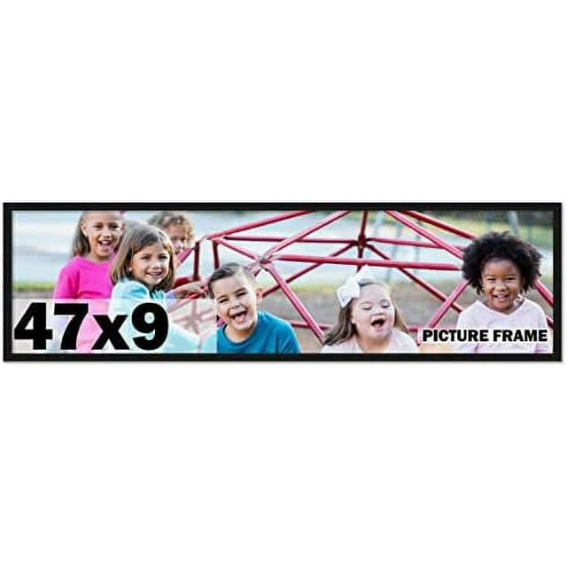 47X9 Frame Black Picture Frame - Complete Modern Photo Frame Includes ...