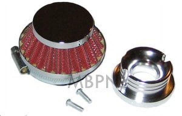 47cc 49cc Racing Chrome Air Filter With V Stack Adapter - Walmart.com
