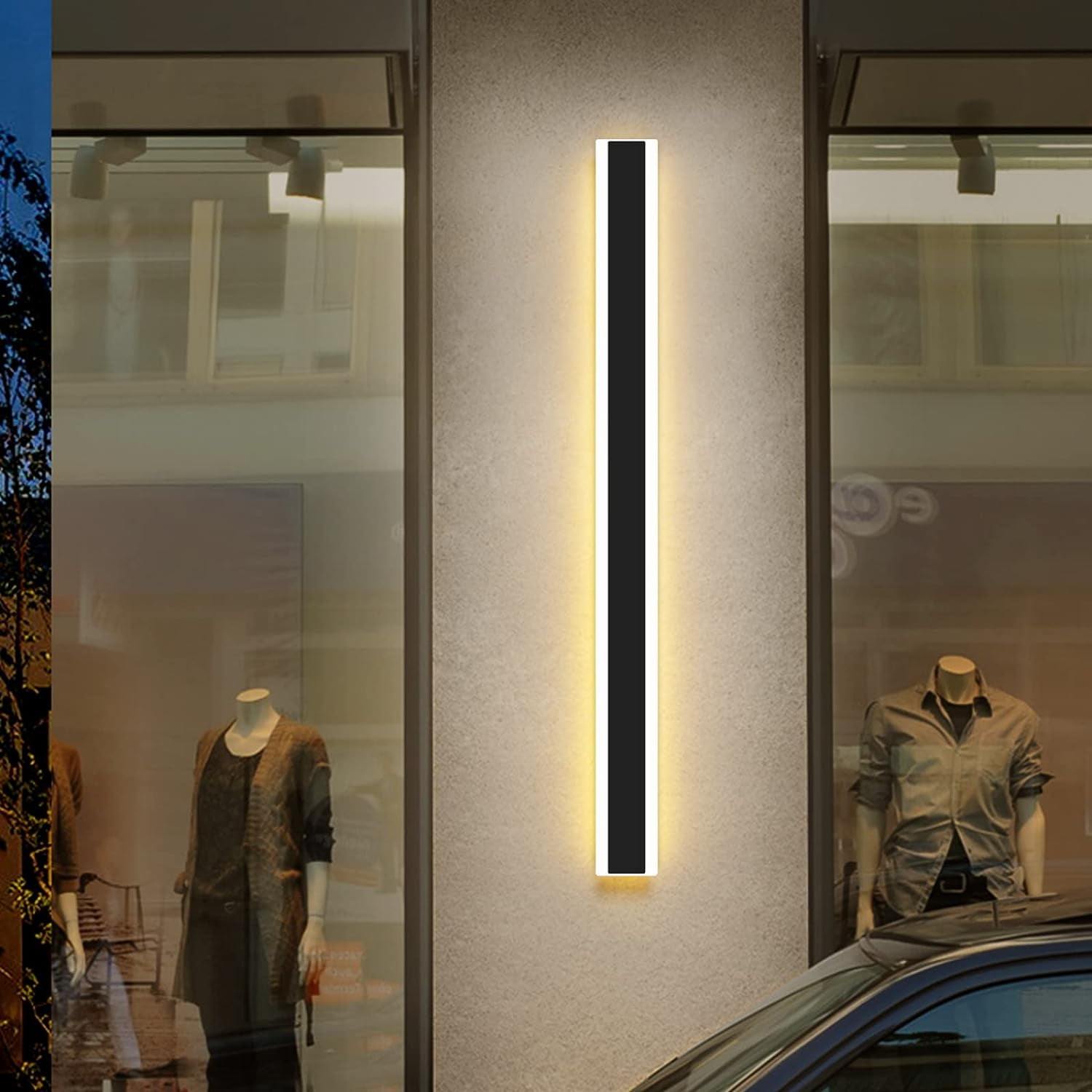 47inch Outdoor Wall Lights, Modern Long LED Wall Sconce, Waterproof ...