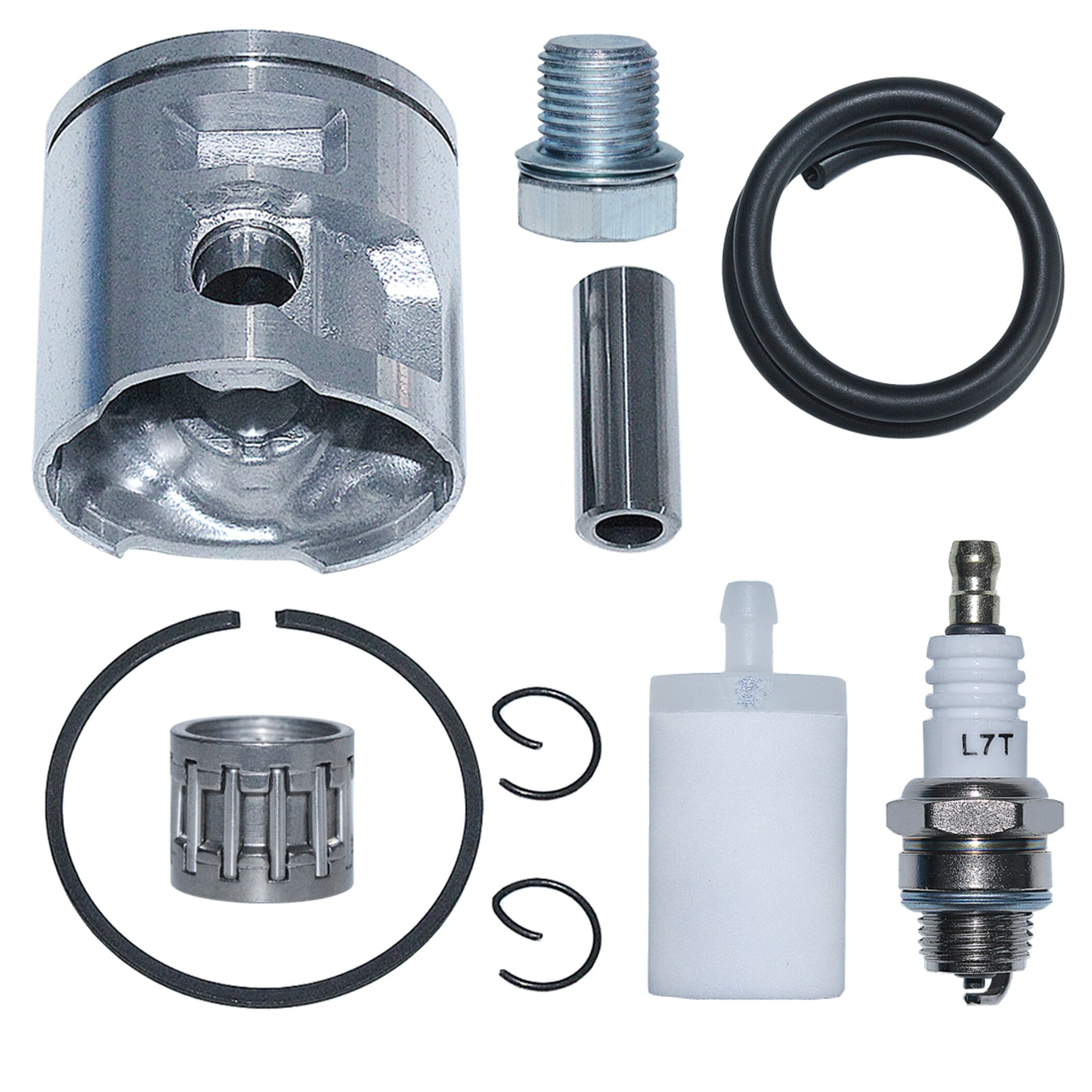 47mm Piston Kit For Husqvarna 455 Rancher 455 Fuel Filter Line Bearing ...