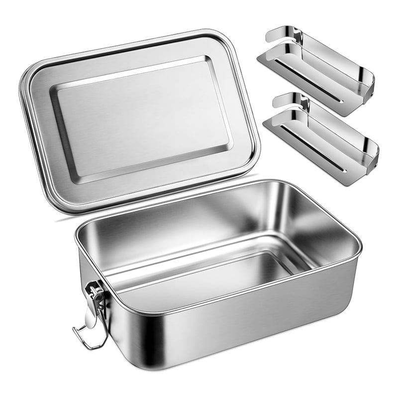 47oz Bento Box, Stainless Steel Lunch Box for Teens, Metal Bento Box ...