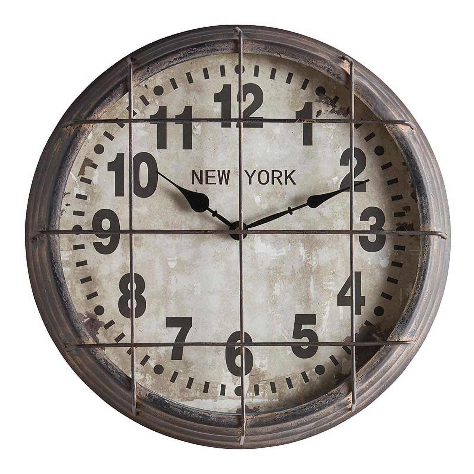 47th & Main CMR001 Antique Subway Clock - Walmart.com