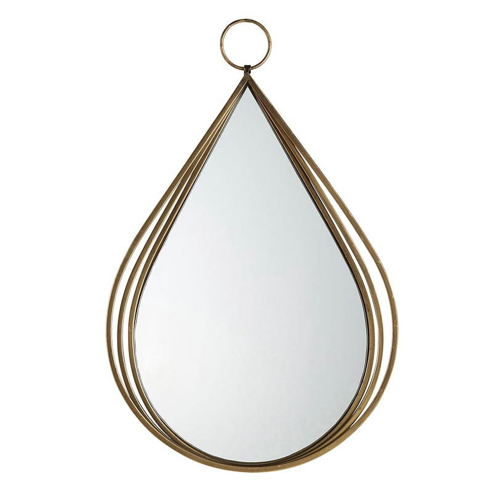 47th & Main DMR132 Droplet Shape Gold Mirror - Walmart.com