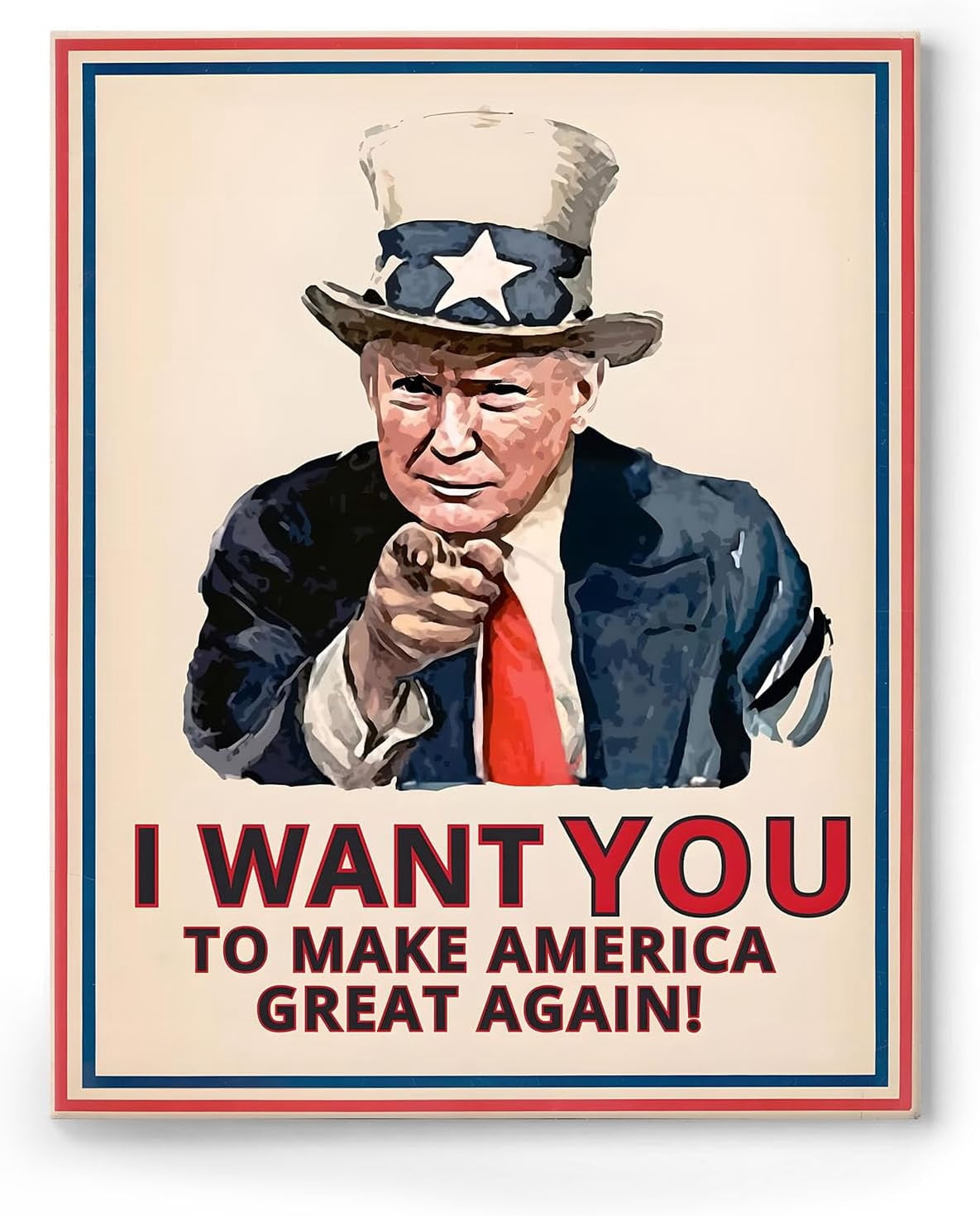 47th President Donald Trump Canvas Wall Art - MAKE AMERICA GREAT AGAIN ...