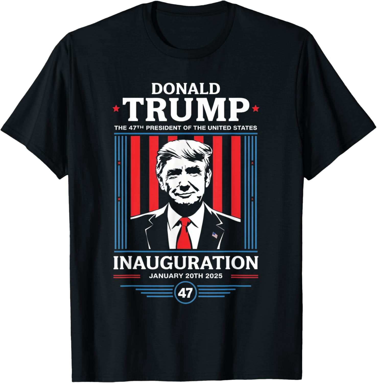 47th President Donald Trump Inauguration Fans Memorabilia T-Shirt ...