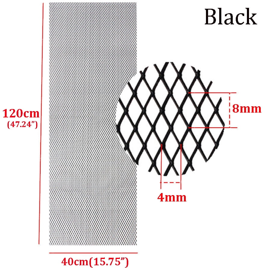 47x15.8 Mesh Grill Cover Car Bumper Fender Hood Vent Grille Net ...