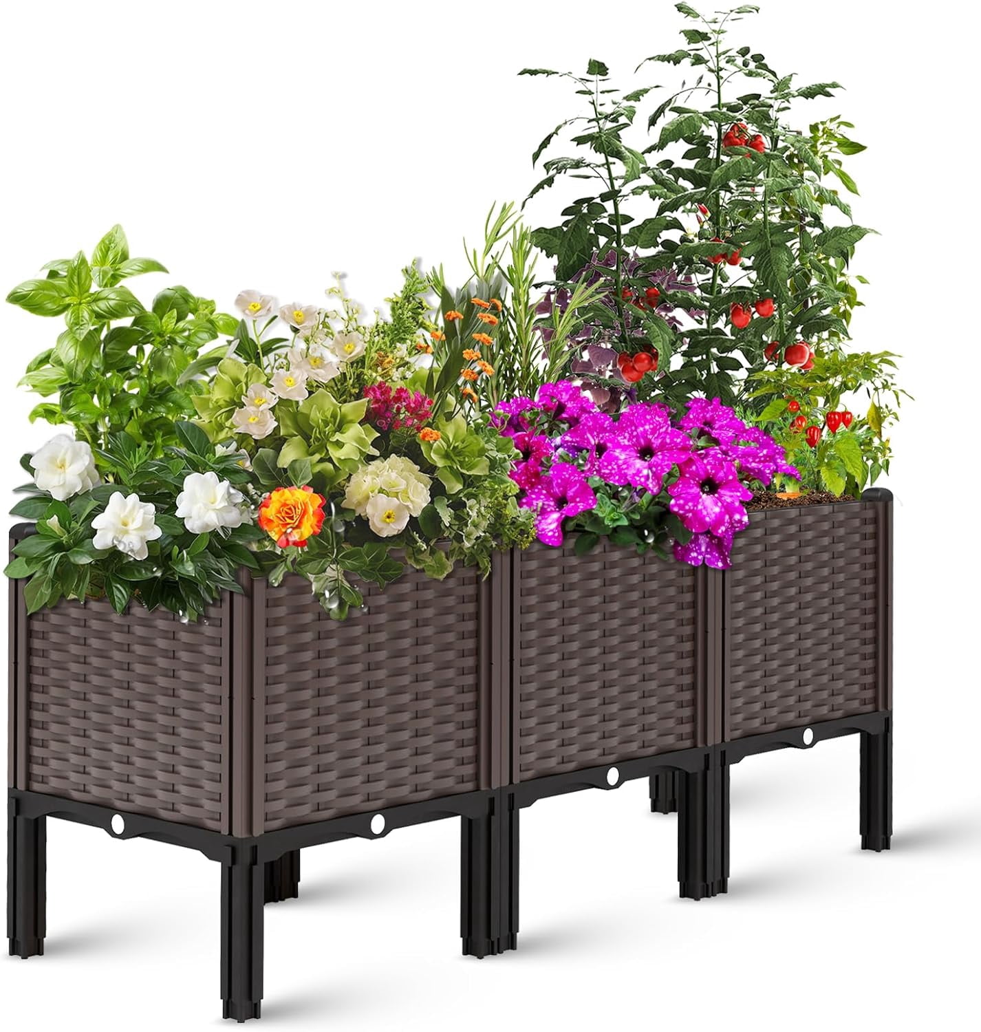 47x15x19in Raised Garden Bed with Legs Planters for Large planters ...