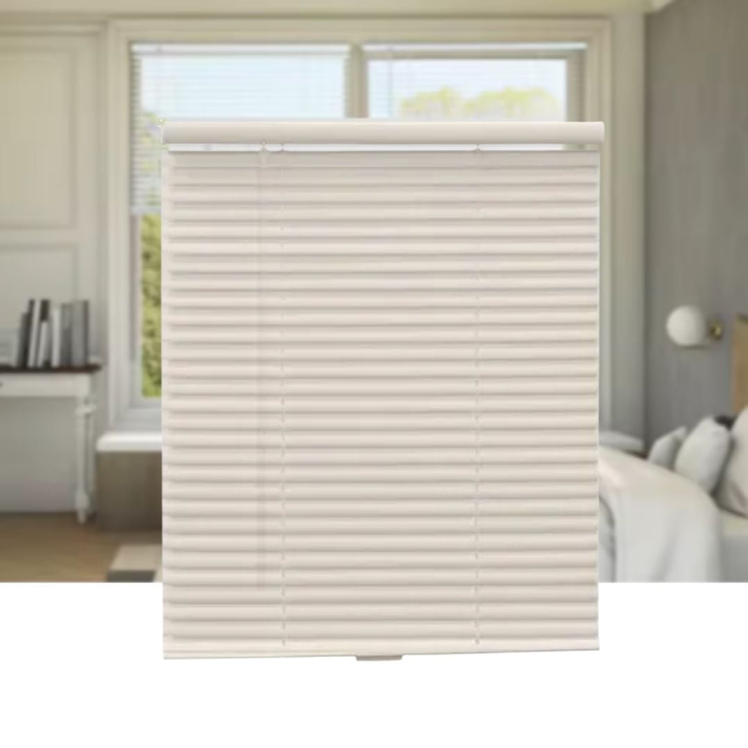"47x48 Cordless 1"" Aluminum Mini Blind Alabaster" - Walmart.com