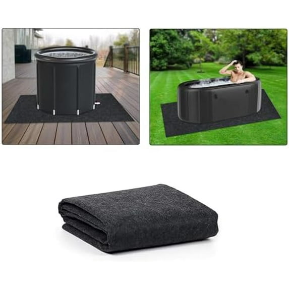 47x70 Inch Cold Plunge Tub Floor Mat, Waterproof Ice Bath Tub Mat ...