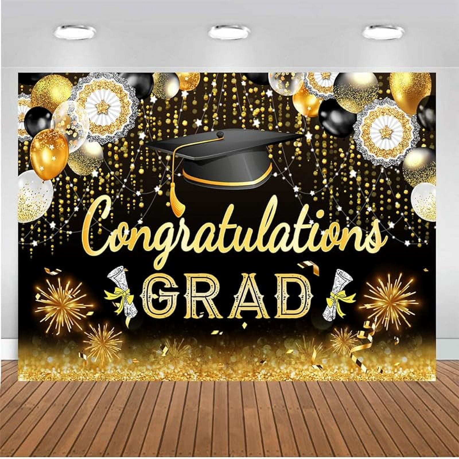 47x71in Class of 2025 Graduation Backdrop, Congratulations Congrats ...