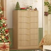 FANRAL, Tall 6 Drawer Dresser, 46.06"H, Modern Black Wooden Chest ...