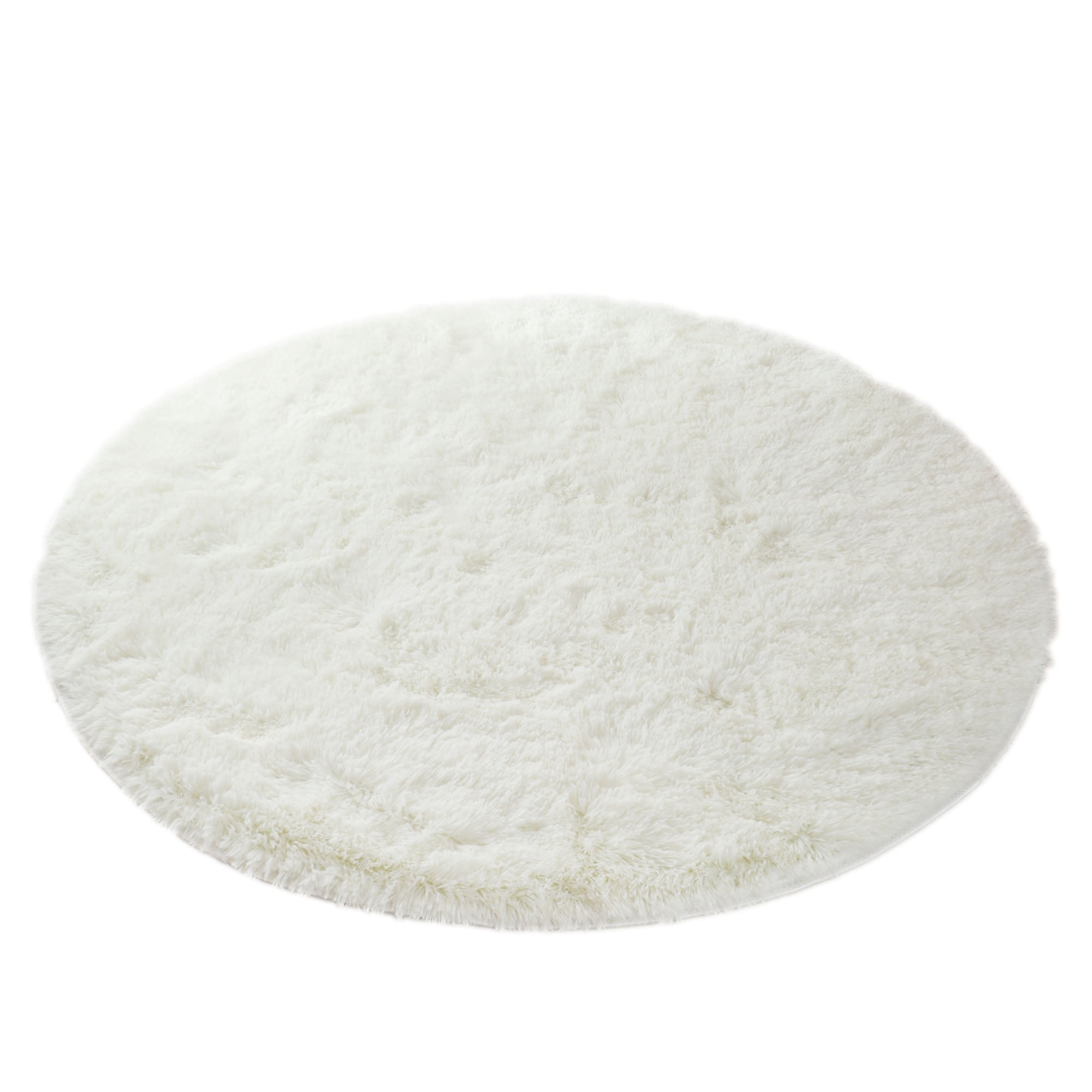 48.03x48.03 inches Soft Round Area Rug for Bedroom, Modern Fluffy ...