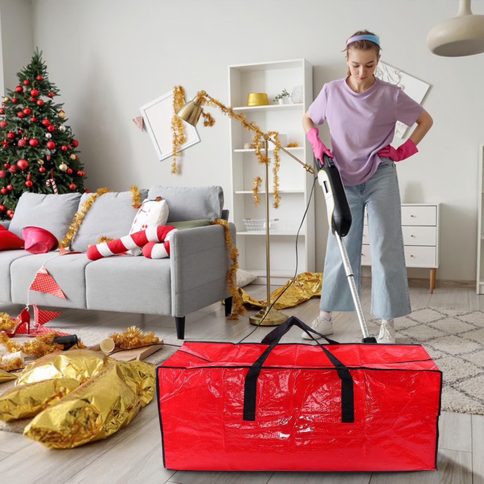 48*19.6*14.9" Christmas Tree Storage Bag - Heavy-Duty Waterproof, Dust ...