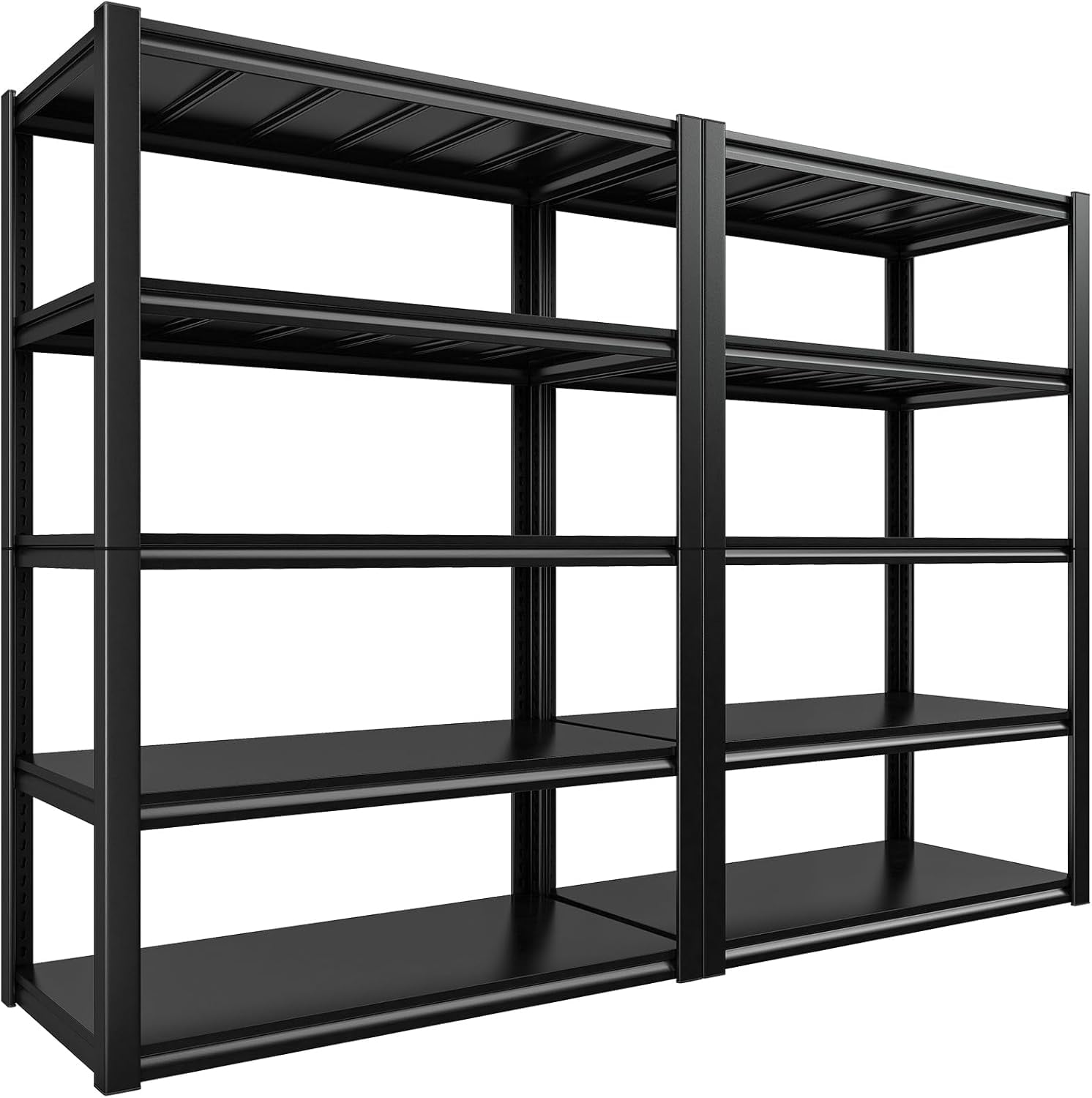 48.2" W Storage Shelves Heavy Duty Garage Shelving Unit 72" H Metal ...