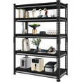 48''W Utility Garage Shelves 1 500Lbs Heavy Duty Steel Metal Adjustable ...
