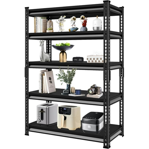 48''W Utility Garage Shelves 1 500Lbs Heavy Duty Steel Metal Adjustable ...