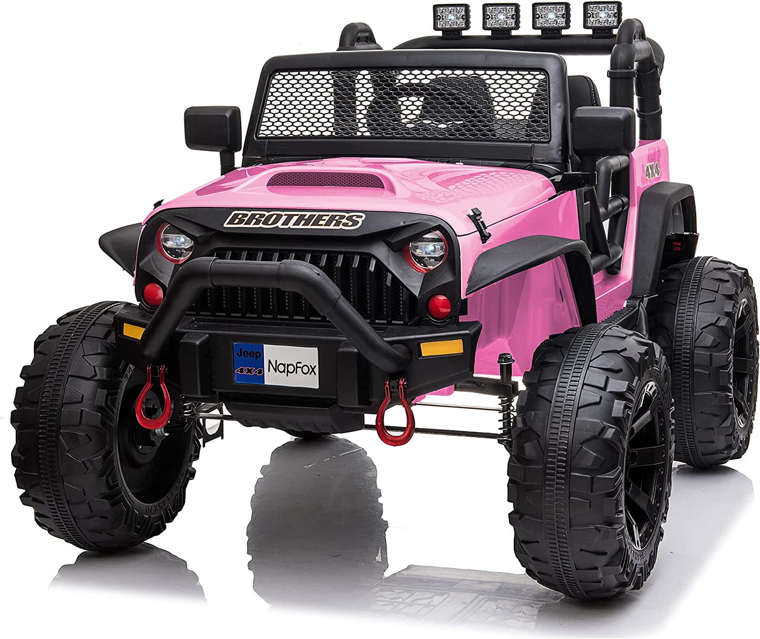 Walmart 48.4" Kids' Double Seater Ride On Car, 12V, Remote Control, LED ...