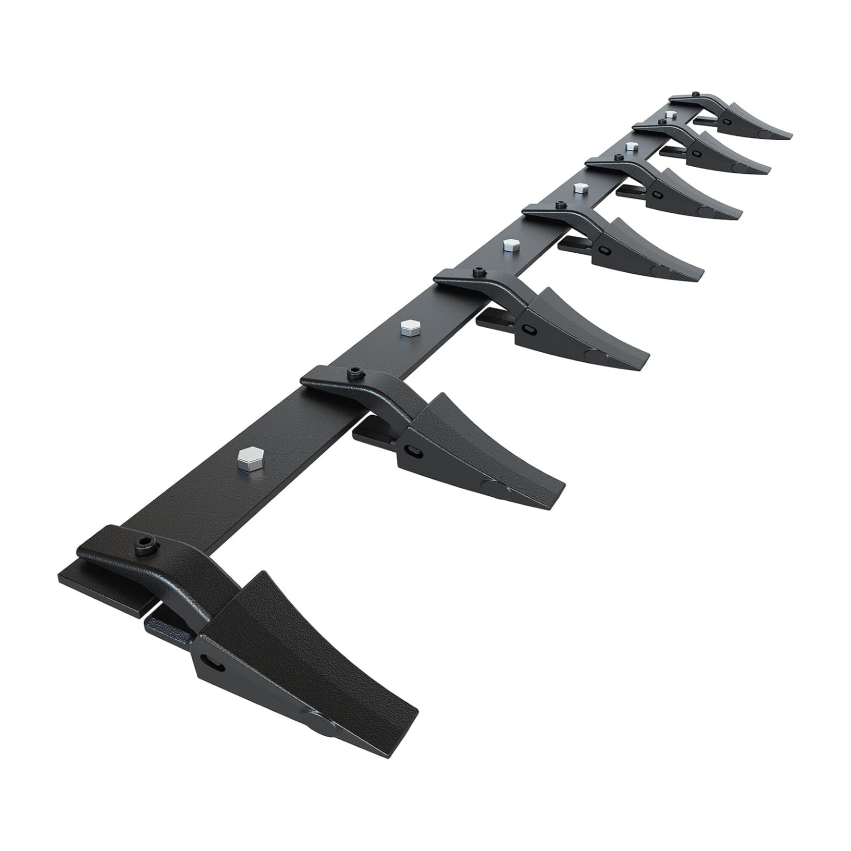 48/60/72" Bucket Tooth Bar, Heavy Duty Steel Tooth Bar for Tractor ...