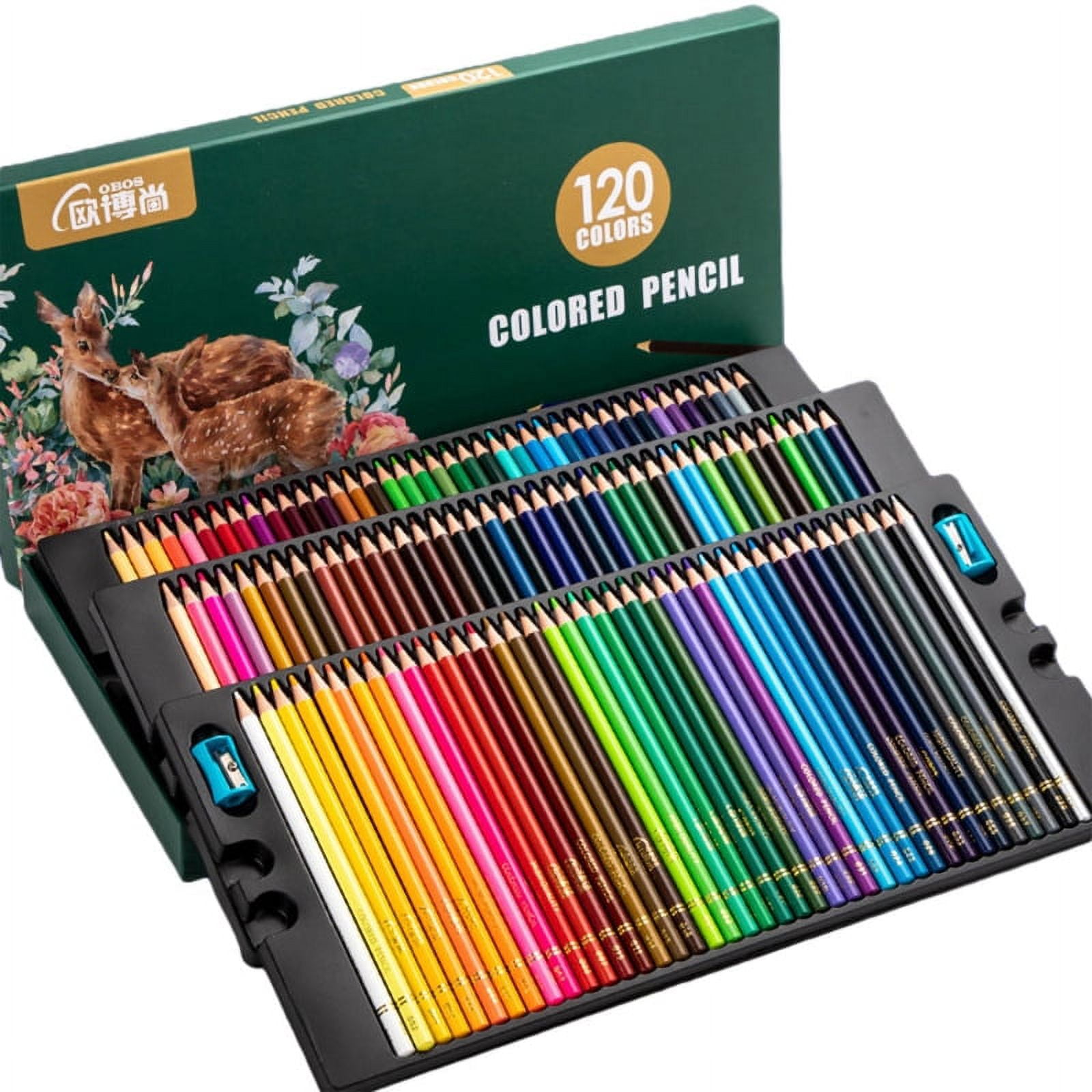48/72/120/150/200 Colors Oily Colored Pencils Lead Paint Brush Pencil ...