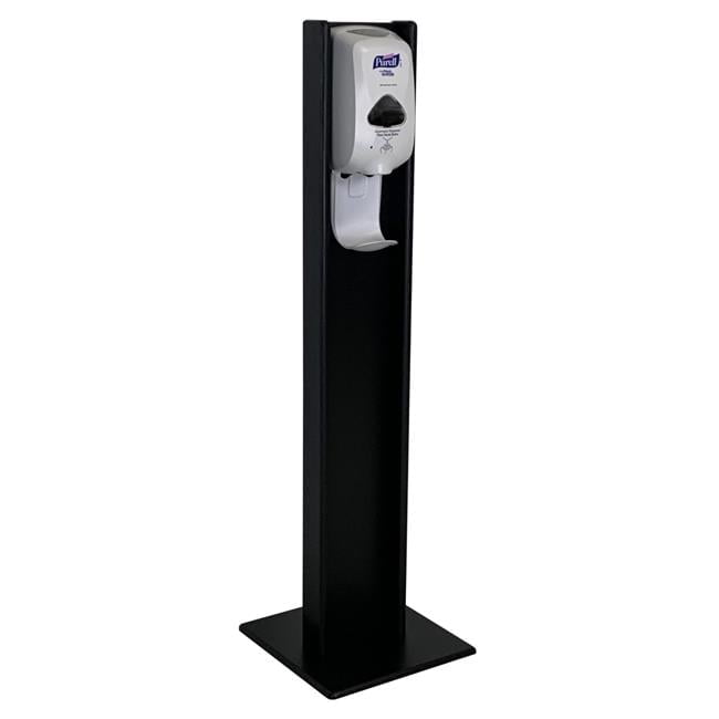 48.75 x 14 x 14 in. Oak Hand Sanitizer Dispenser Stand, Black - Walmart.com