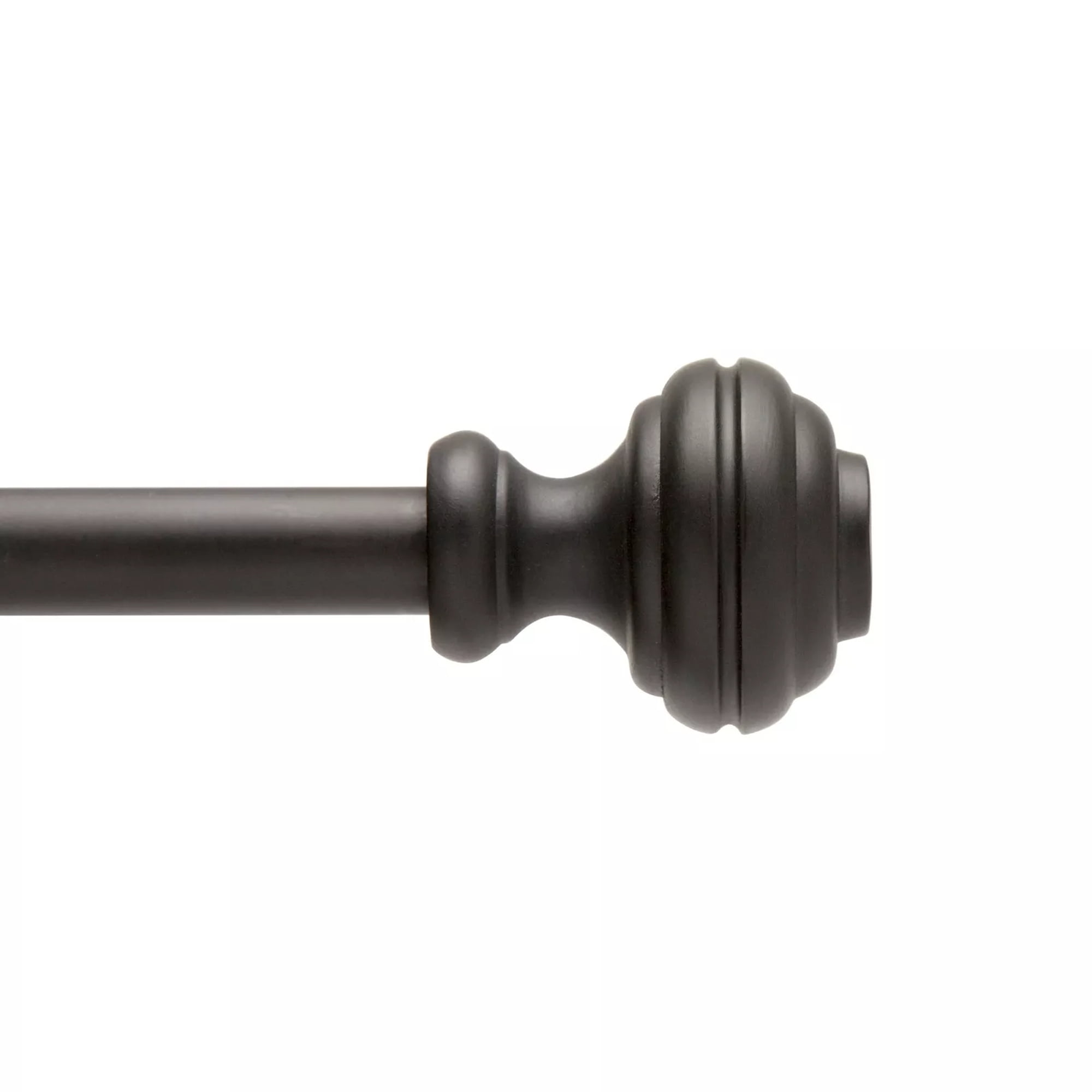 48-84 in. Cafe Curtain Rod, 1/2 in. Diameter, Black - Walmart.com