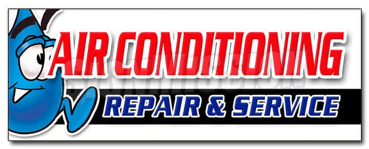 48" AC REPAIR & SERVICE DECAL sticker hvac air conditioning estimates ...