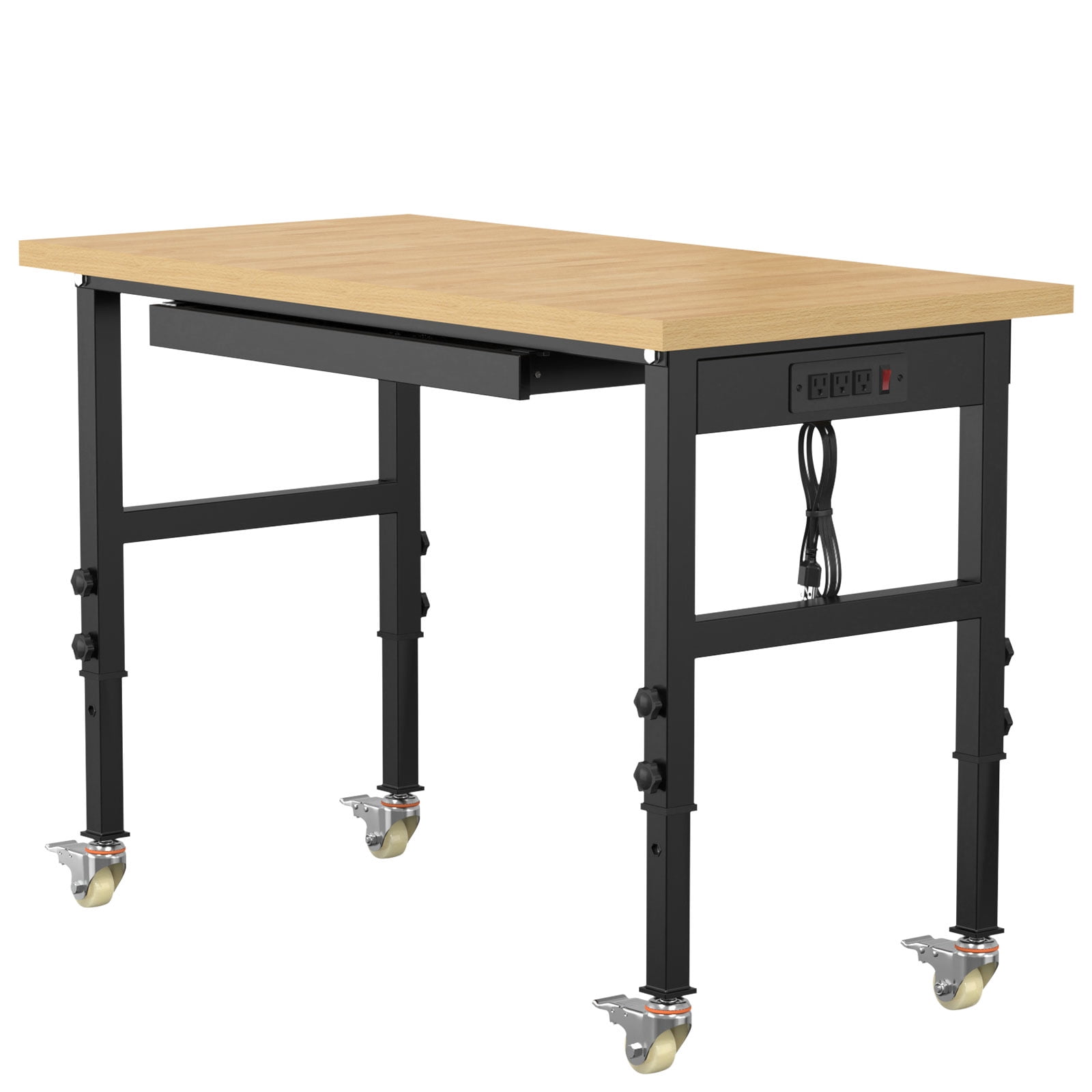 48" Adjustable Workbench,Heavy-Duty Work Table,3000 LBS Load Capacity ...