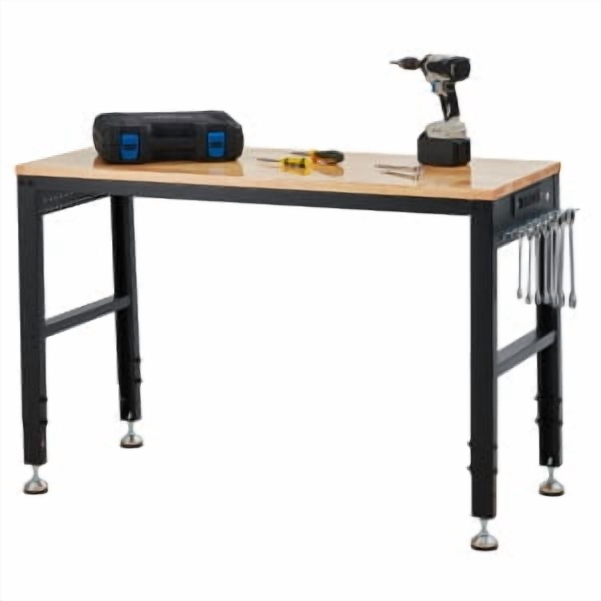 48" Adjustable Workbench,Heavy-Duty Workstation,2000 LBS Load Capacity ...