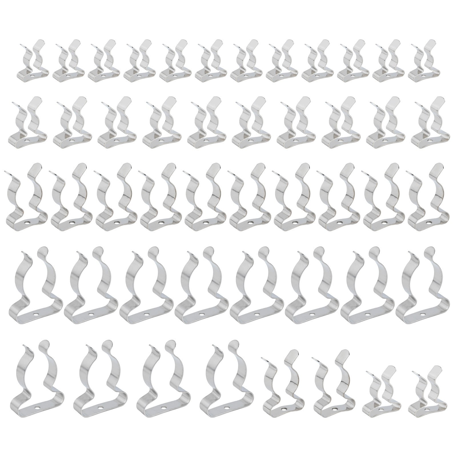 48 Assorted Tool Spring Terry Clips For Heavy Duty Storage In Garage ...