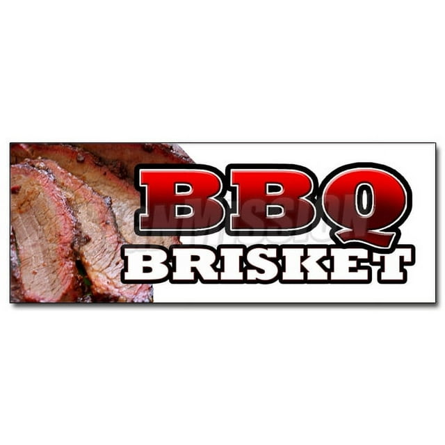 48" BBQ BRISKET DECAL sticker slow cooked texas north carolina pork ...
