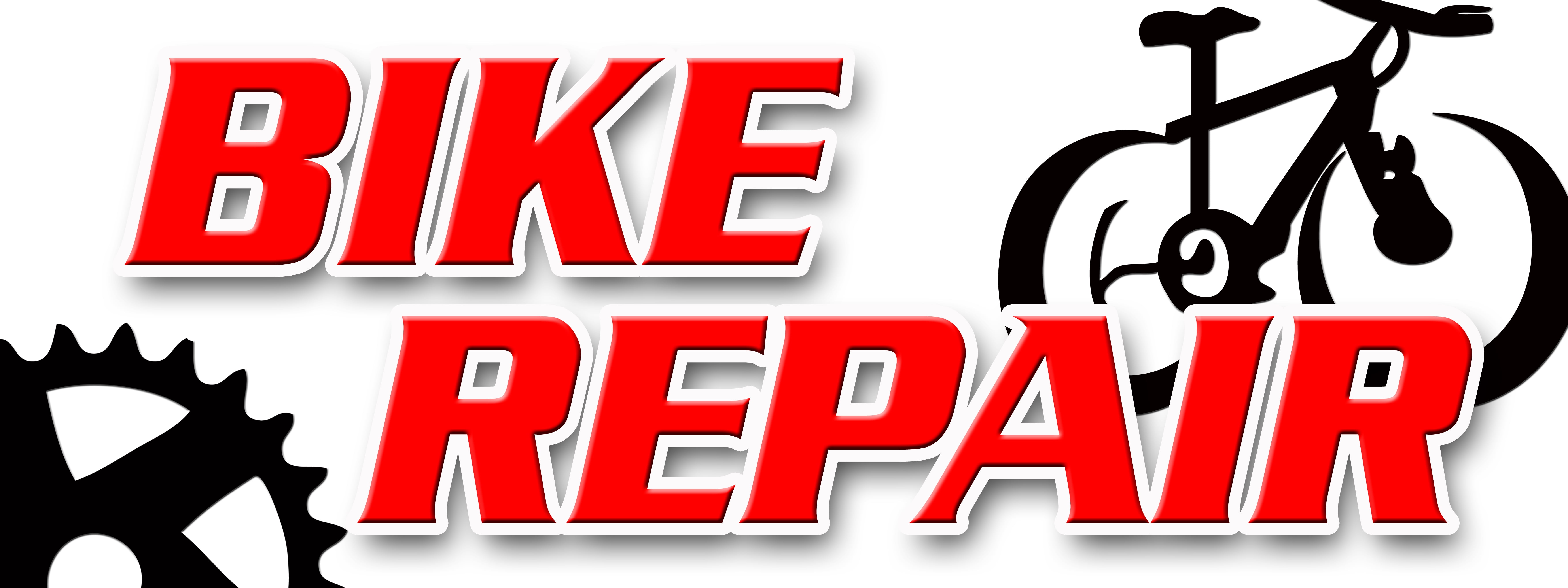 48" BIKE REPAIR DECAL sticker bicycle shop repair rental cycle helmet ...