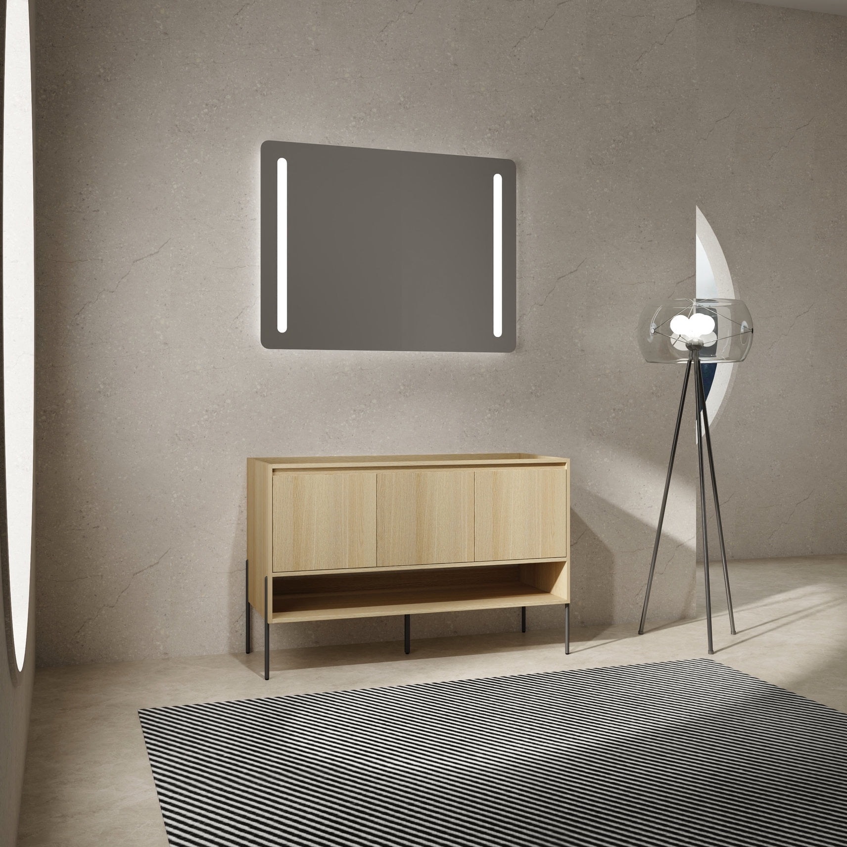 48" Bathroom Cabinet with 3 Soft-Close Doors | Engineered Wood, Stable ...