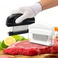 48-Blade Stainless Steel Meat Tenderizer Tool for Beef, Pork, Chicken ...