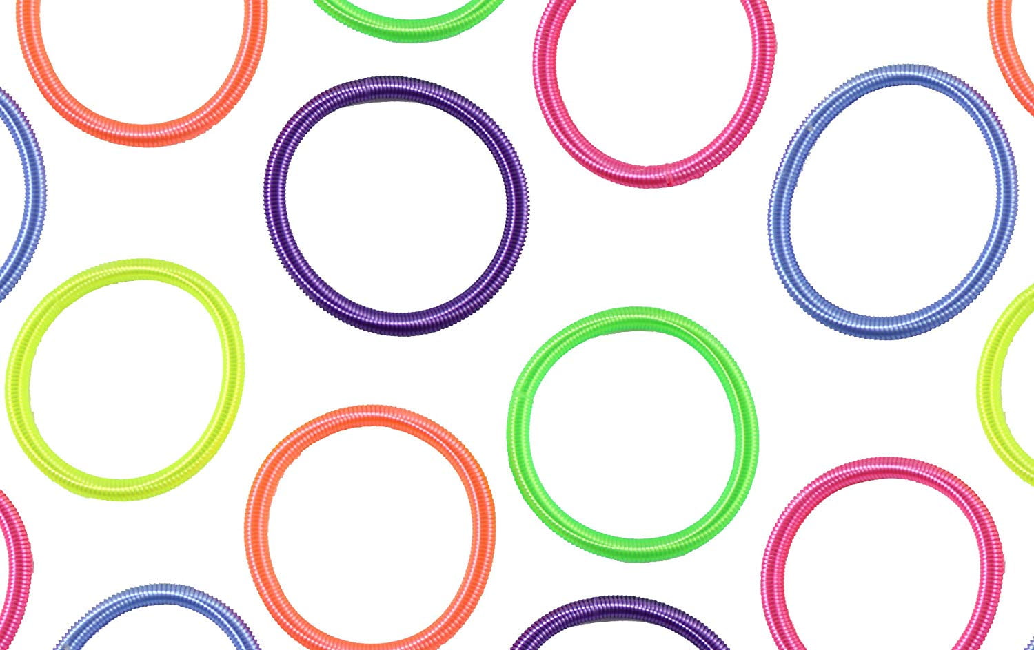 48 Bright Spring Coil Fidget Bracelets - Sensory Fidget- for Students ...